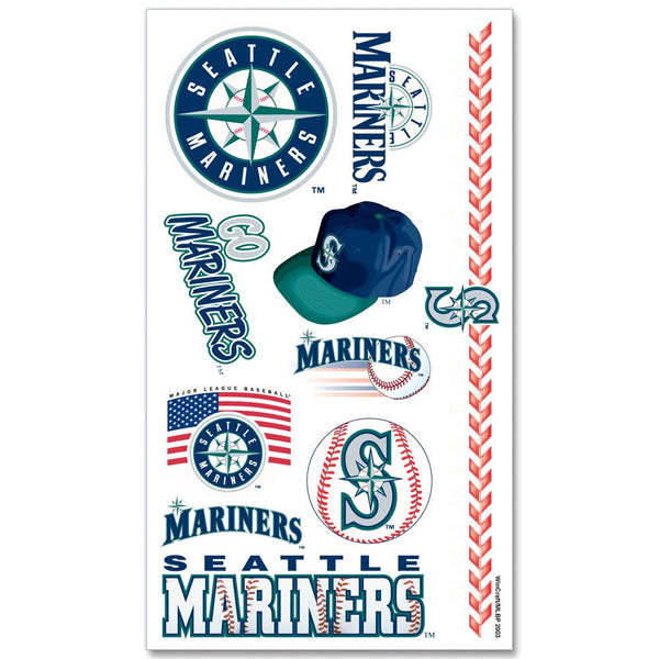 Seattle Mariners Temporary Tattoo Sheet – Cougarwear