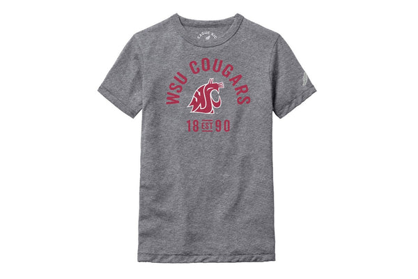 Youth Grey WSU Cougars 1890 Crew Neck Shirt – Cougarwear