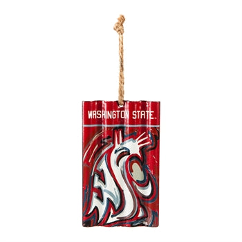 WSU Logo Metal Ornament – Cougarwear