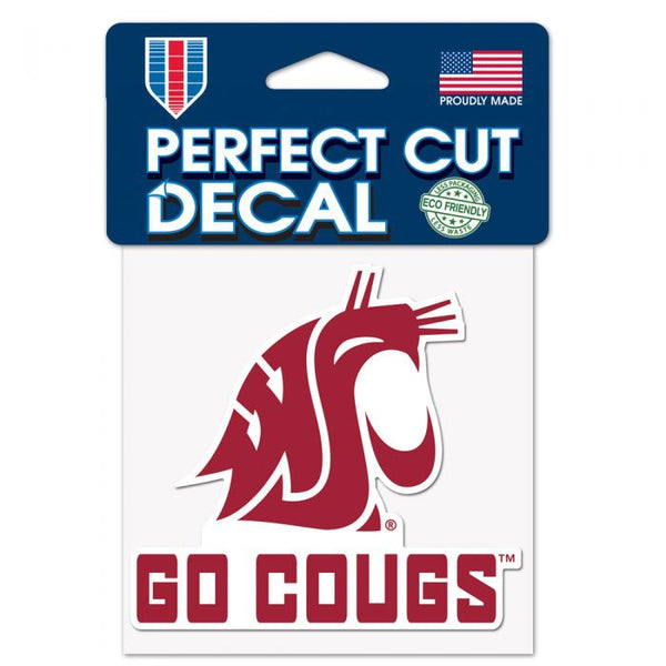 Go Cougs PERFECT CUT COLOR DECAL 4" X 4" – Cougarwear