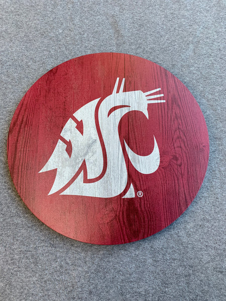 Crimson WSU Circle Sign – Cougarwear