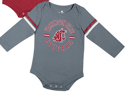 Colosseum Gray WA ST Long Sleeve Onesie – Cougarwear