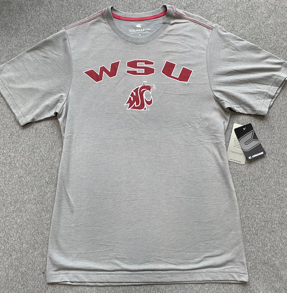 Men's Grey WSU Short Sleeve T-shirt – Cougarwear