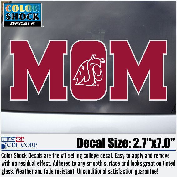 WSU Mom Decal – Cougarwear