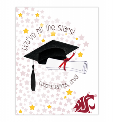 WSU Cap and Scroll Grad Card – Cougarwear